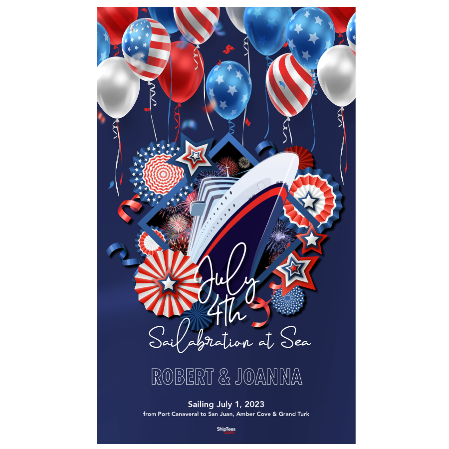 July 4th 18x30 Glossy Door Poster – ShipTees.com